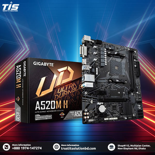 GIGABYTE A520M H Motherboard