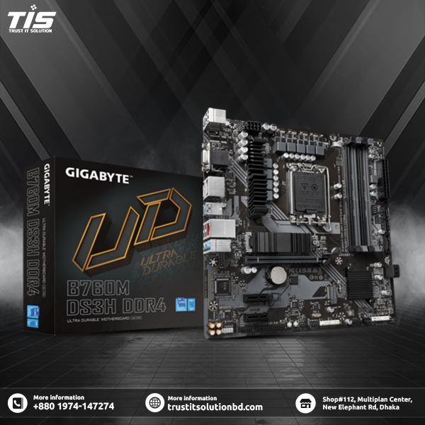 GIGABYTE B760 DS3H DDR4 Motherboard