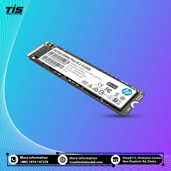 HP EX900 PLUS 512GB M.2 PCIe NVMe Internal SSD